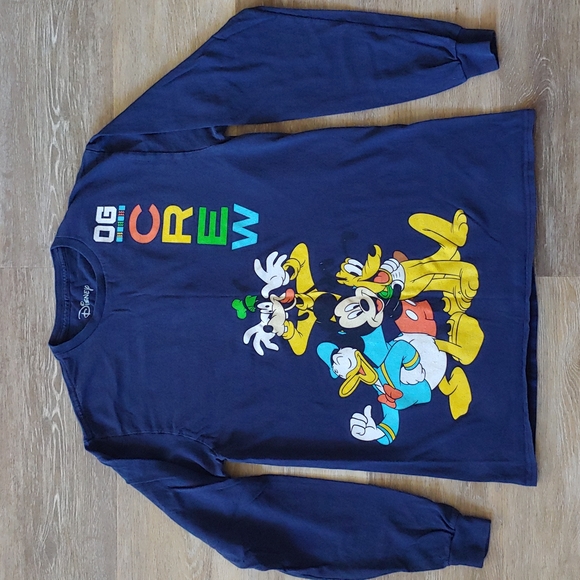 Disney | Tops | Disney Womens Oc Crew Mickey Donald Goofy Pluto Graphic ...